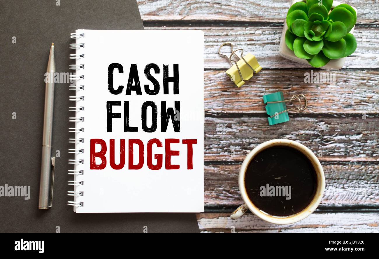 Hand Writing Cash Flow on Blackboard Stock Photo - Alamy