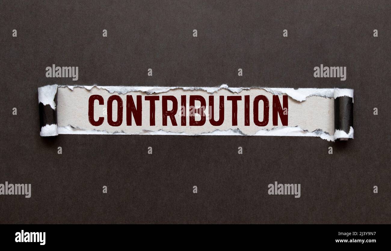 Paper with text Contribution Margin on table on the chart Stock Photo ...