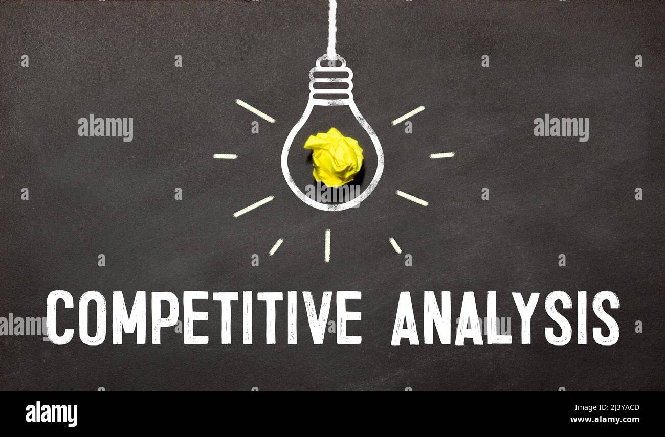 Notebook with Tools and Notes with text COMPETITOR ANALYSIS Stock Photo ...