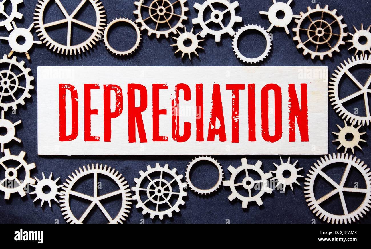 Paper with sign Depreciation and a pen. Business concept Stock Photo ...