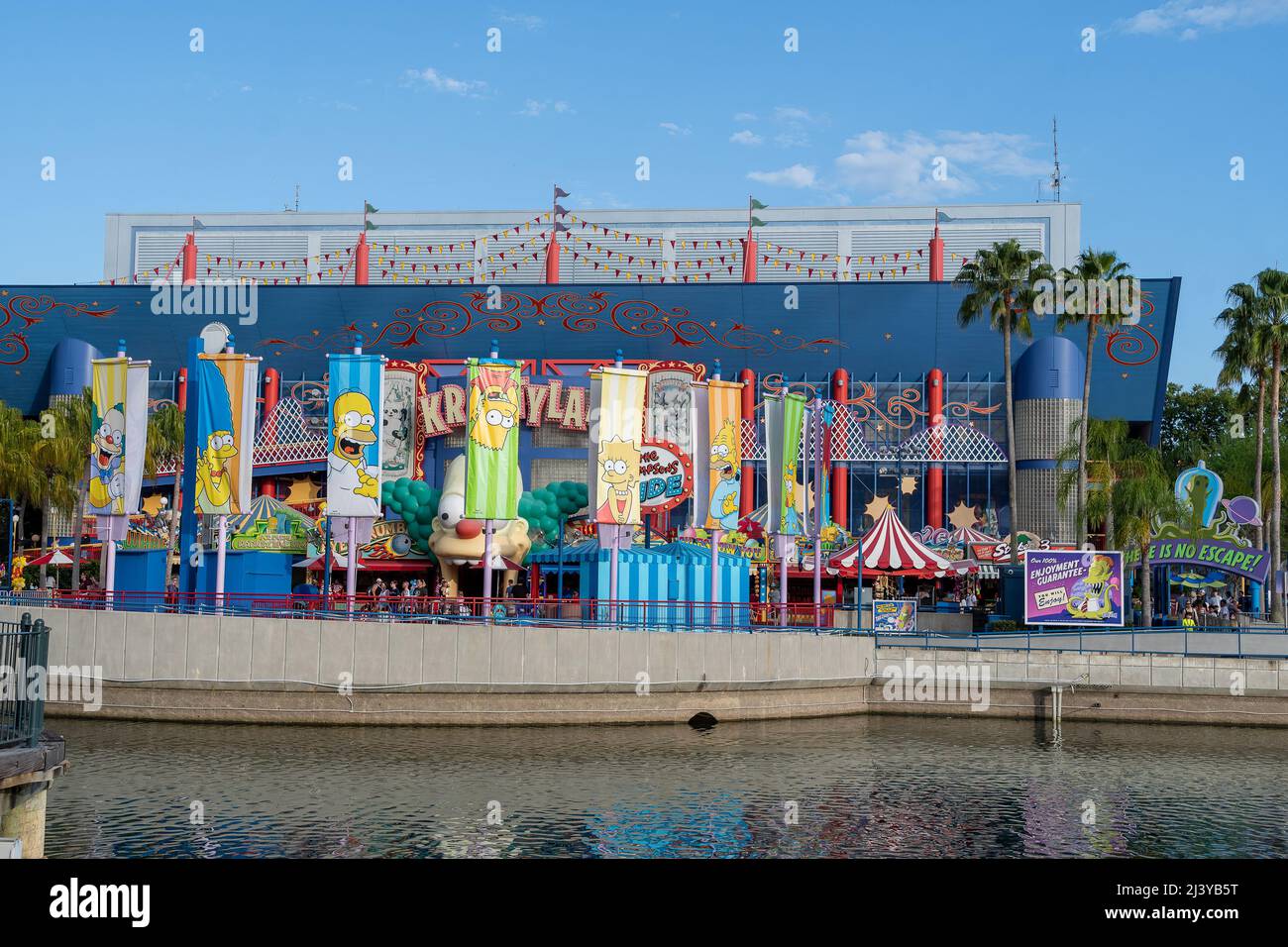 ORLANDO, USA - MARCH 07 2022: View of Simpsons land at Universal ...