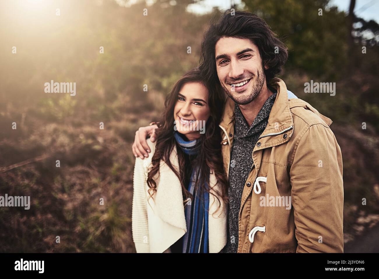 We have grown very fond of each other. Portrait of a affectionate young ...