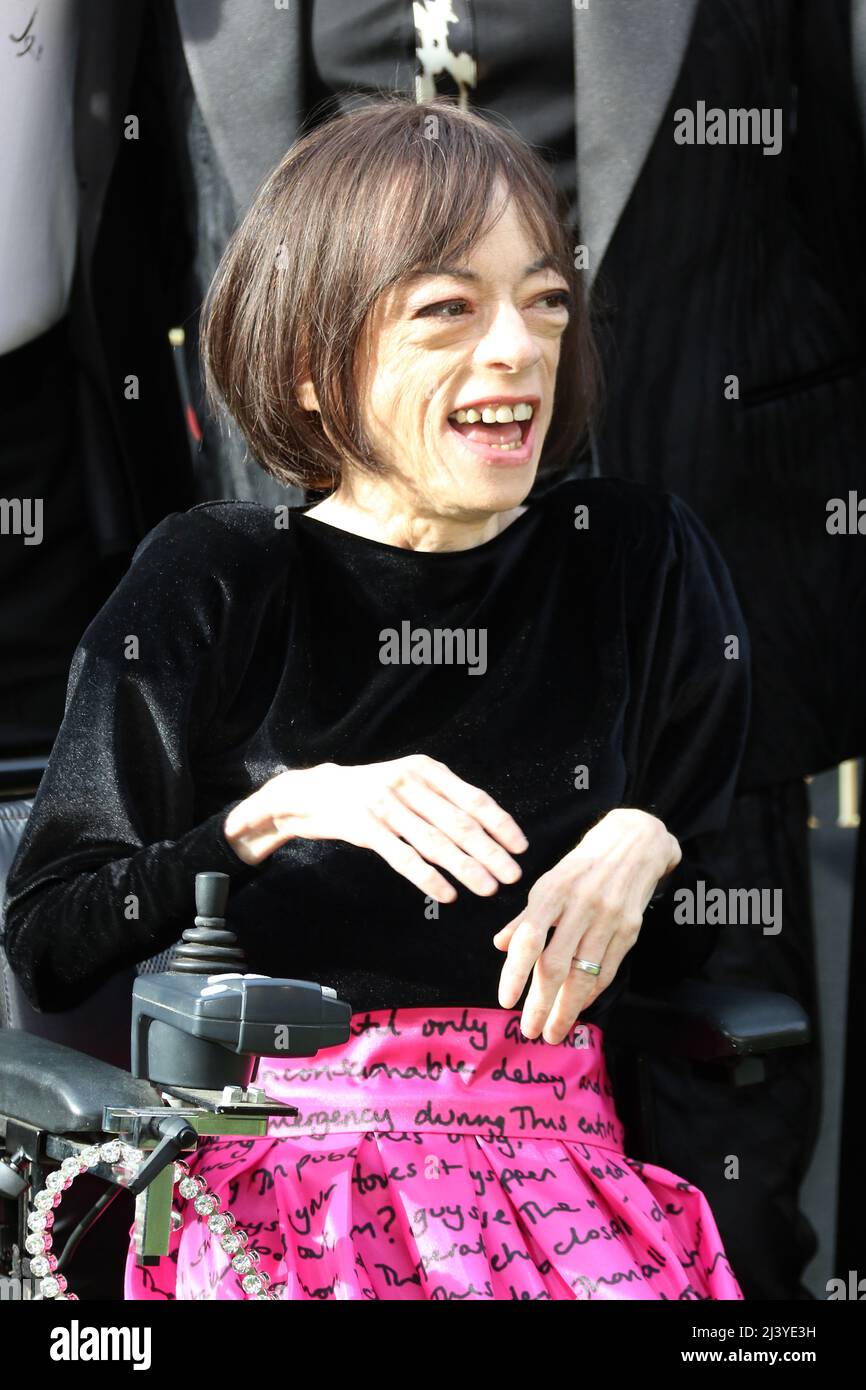 Liz Carr, Olivier Awards, Royal Albert Hall, London, UK, 10 April 2022 ...