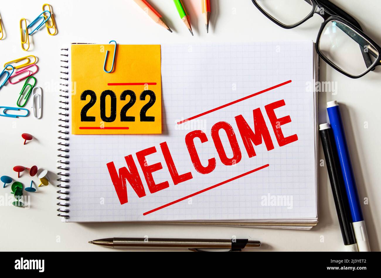 Welcome 2022 hi-res stock photography and images - Alamy