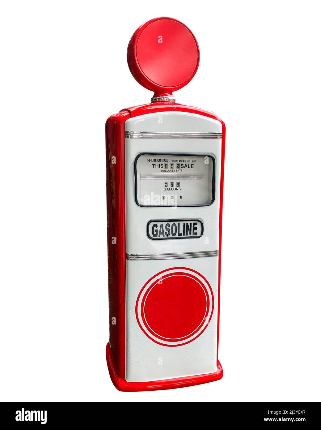 Retro gas pump station Cut Out Stock Images & Pictures - Alamy