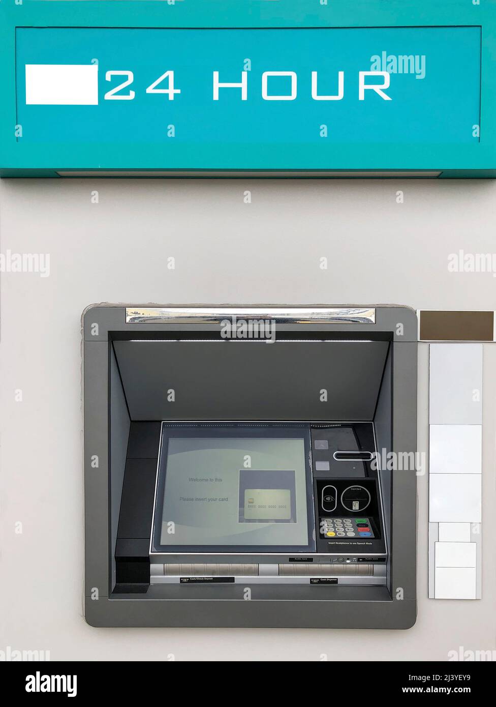 24 hour bank machine, Bank ATM Stock Photo - Alamy