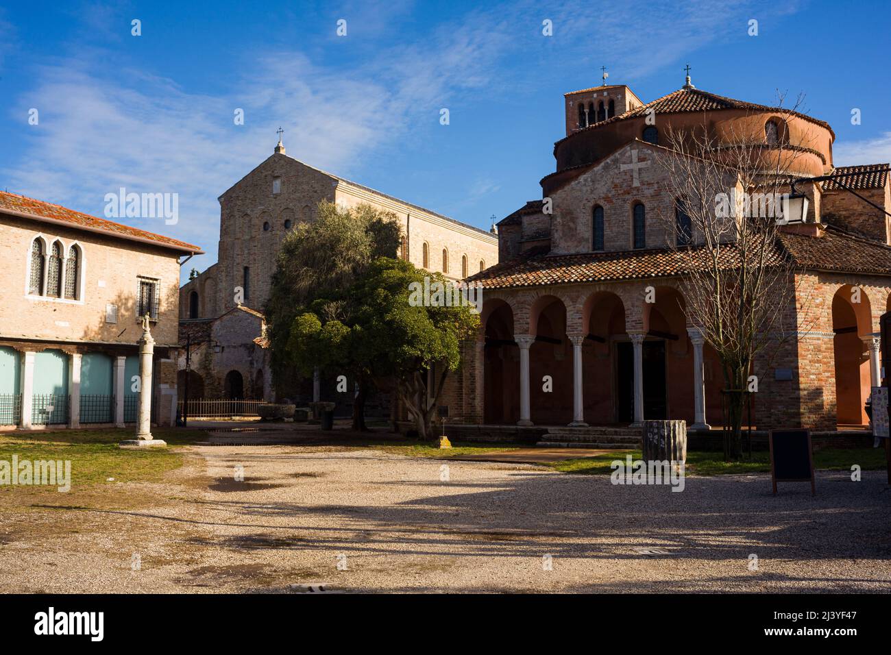 View of the Cathedral of Santa Maria Assunta and Santa Fosca in ...