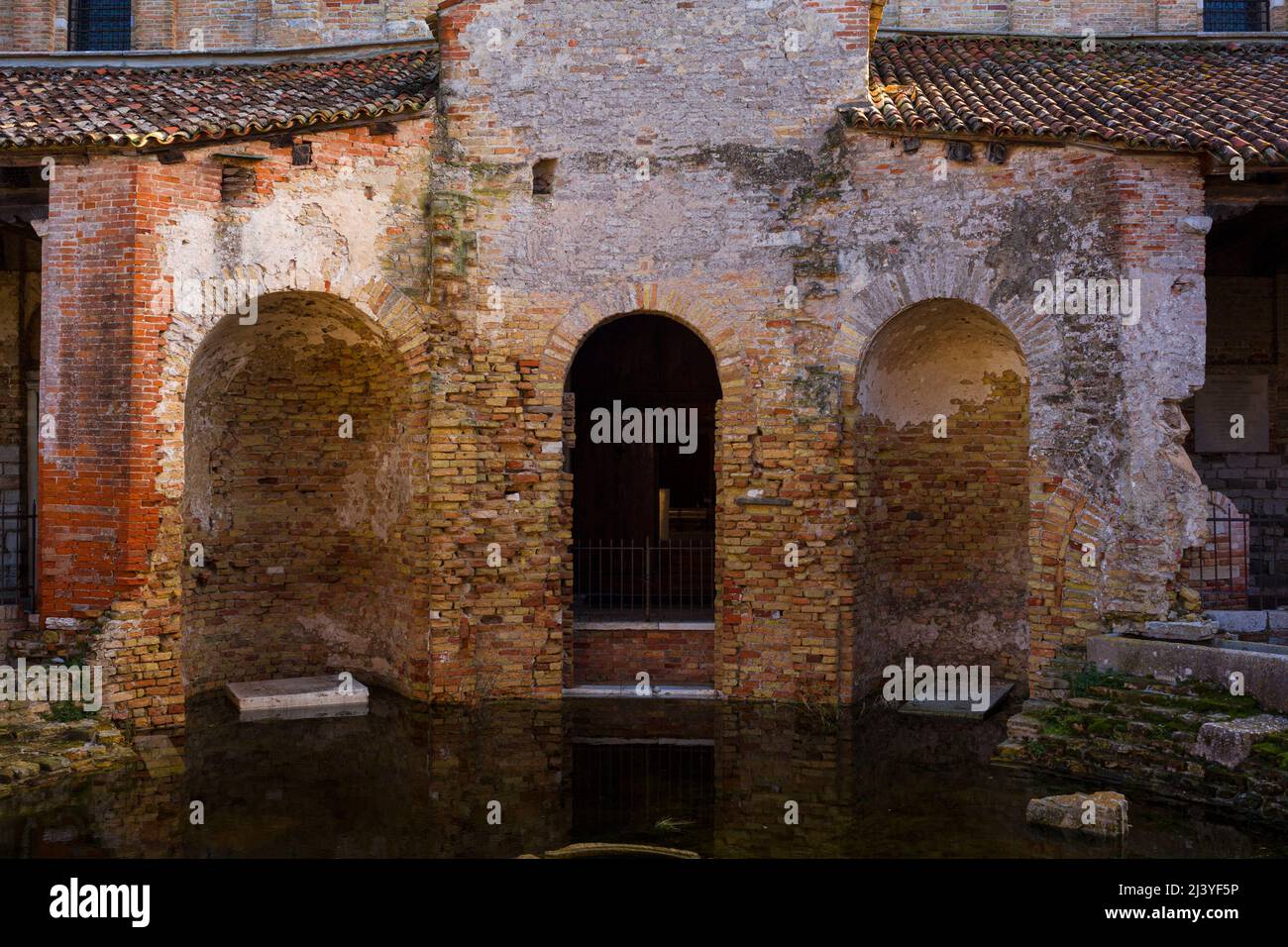 Arches of the Santa Fosca Church in Torcello, Italy Stock Photo - Alamy