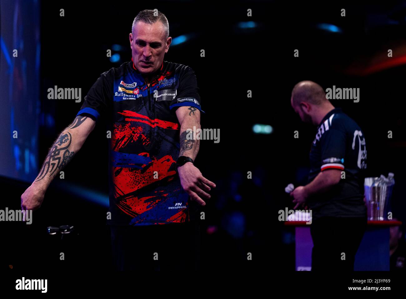 Neil Duff celebrates winning against Thibault Tricole during Men's ...