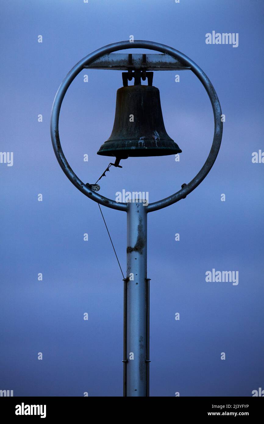 Shark Bell at Dawn, St Clair Beach, Dunedin, South Island, New Zealand ...