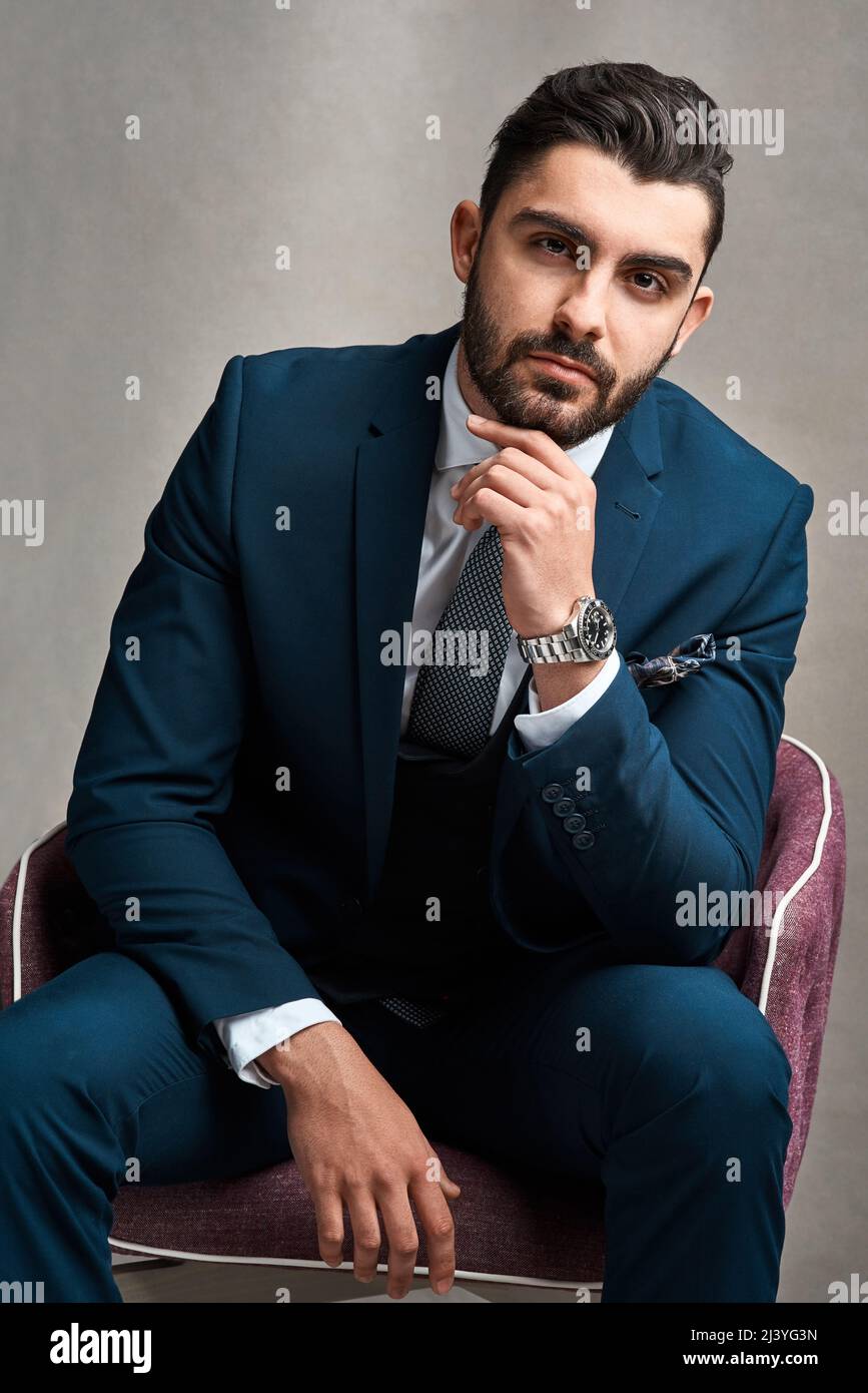 You can work for a boss or be the boss. Studio portrait of a stylishly ...