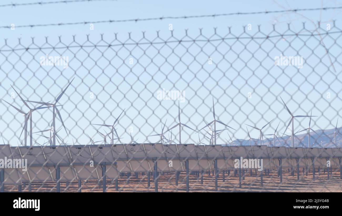 Wind fence mojave desert hi-res stock photography and images - Alamy