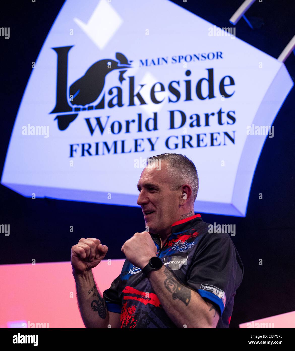 Neil Duff celebrates winning against Thibault Tricole during Men's ...