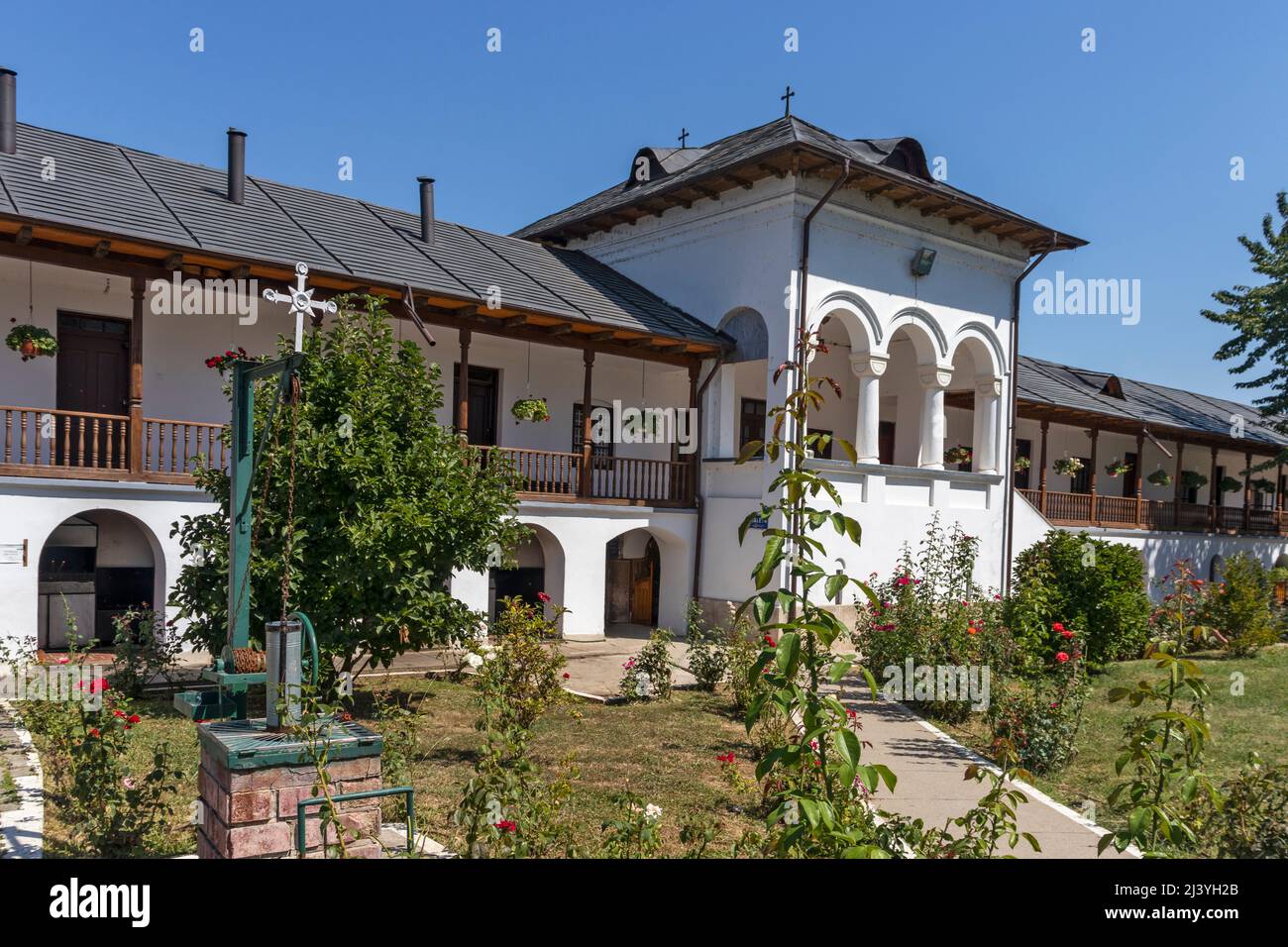 BUCHAREST, ROMANIA - AUGUST 16, 2021: Medieval Cernica Monastery near ...