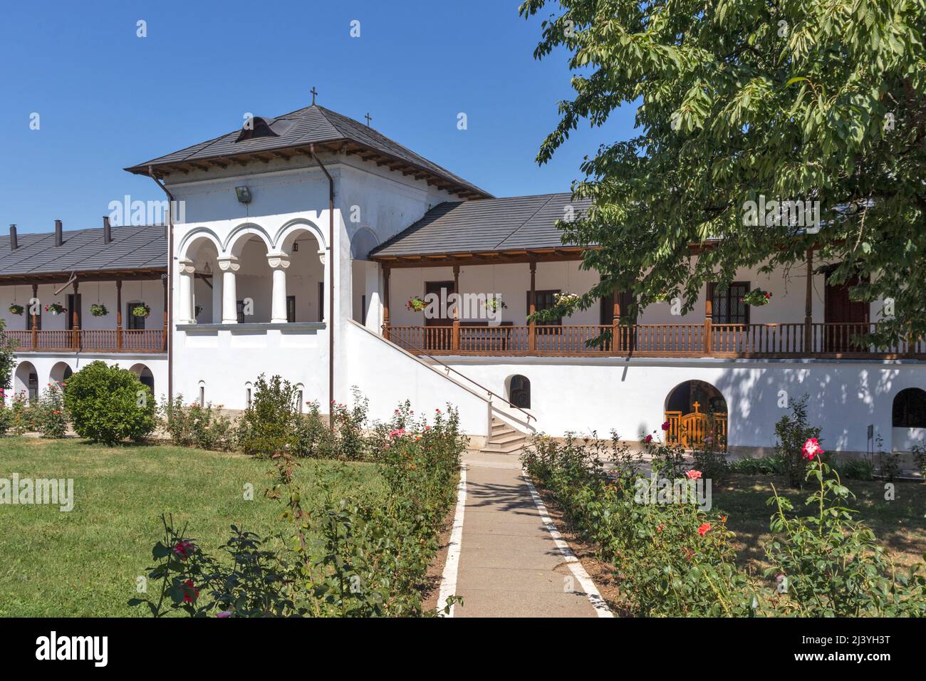 BUCHAREST, ROMANIA - AUGUST 16, 2021: Medieval Cernica Monastery near ...