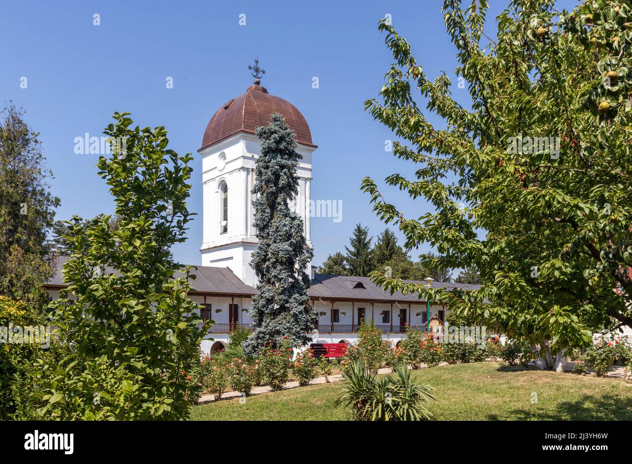BUCHAREST, ROMANIA - AUGUST 16, 2021: Medieval Cernica Monastery near ...