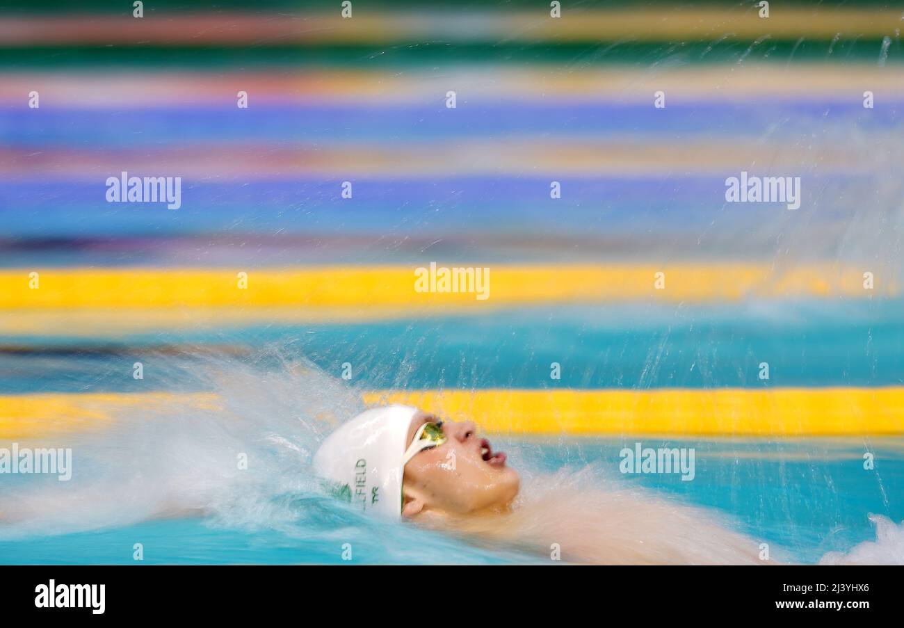 Millfield's Adam Graham in action during the Men's Junior 200m ...