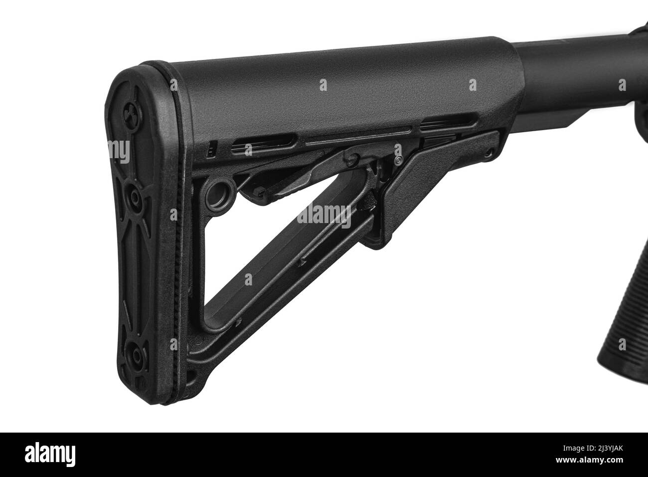 Modern automatic rifle isolated on white background. Weapons for police ...