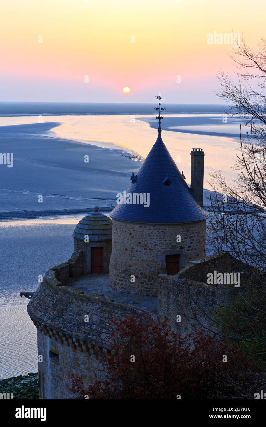 Gabriel's Tower (Tour Gabriel) at Mont-Saint-Michel (Saint Michael's ...