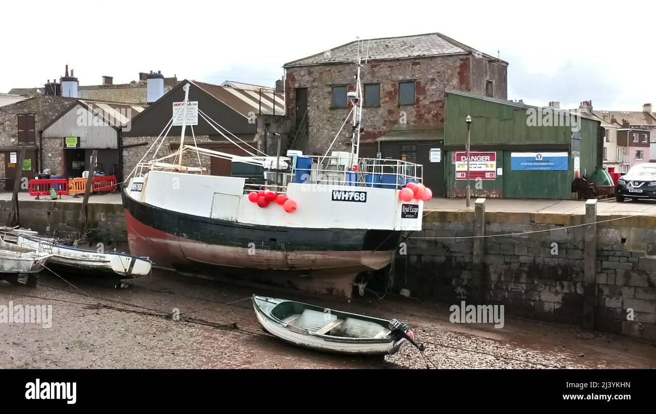 M. F. V. WH768 Royal Escape alongside the Sand Quay at Teignmouth ...
