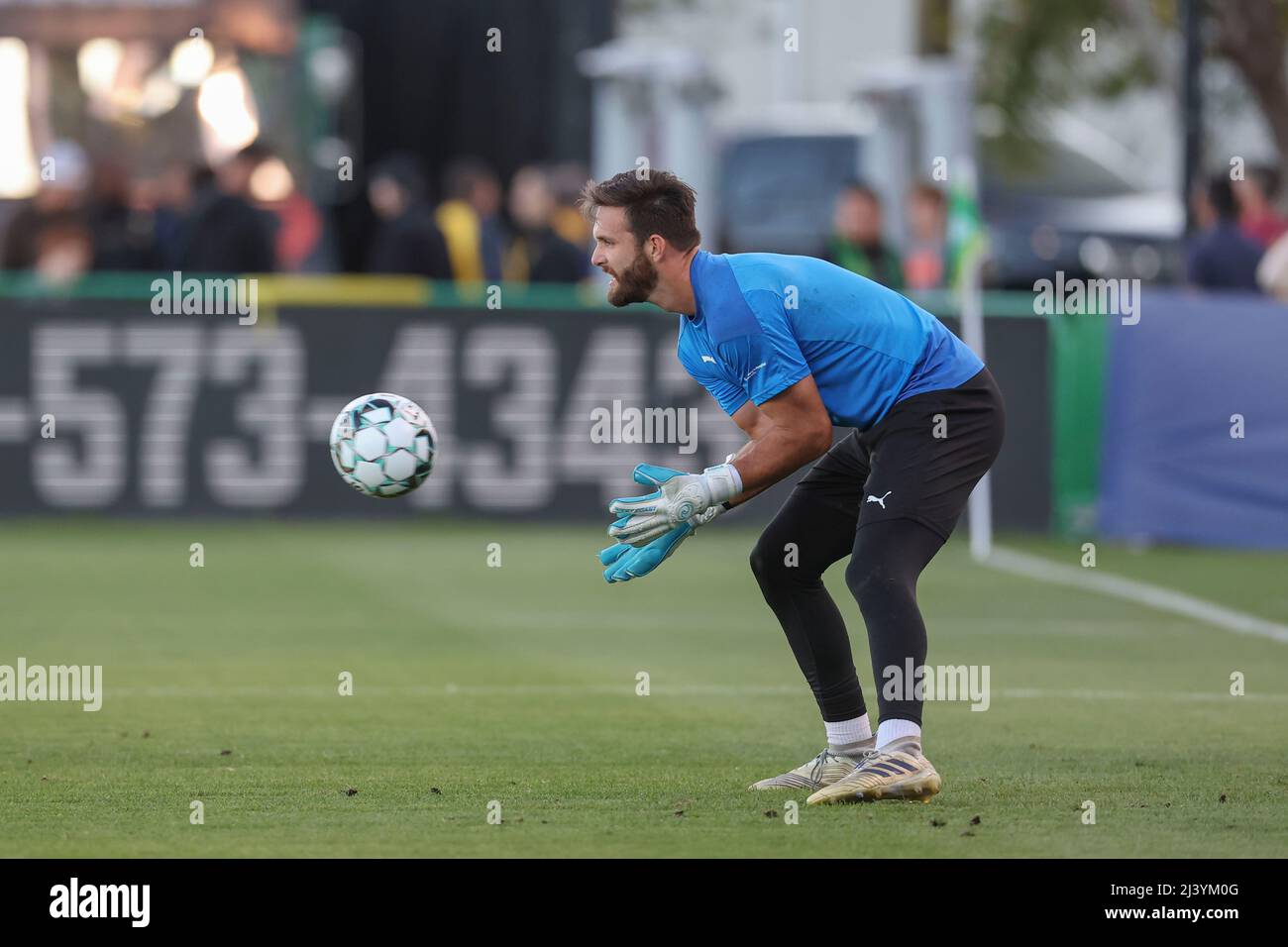 St. Petersburg, FL: Tampa Bay Rowdies goalkeeper CJ Cochran (1) during ...