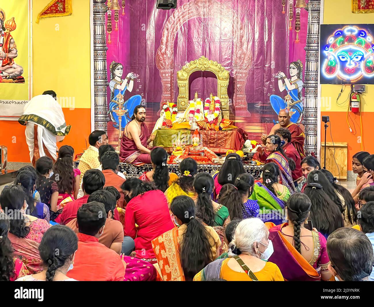 Dublin West Pleasanton, California, USA : 10th April 2022: Rama Navami ...
