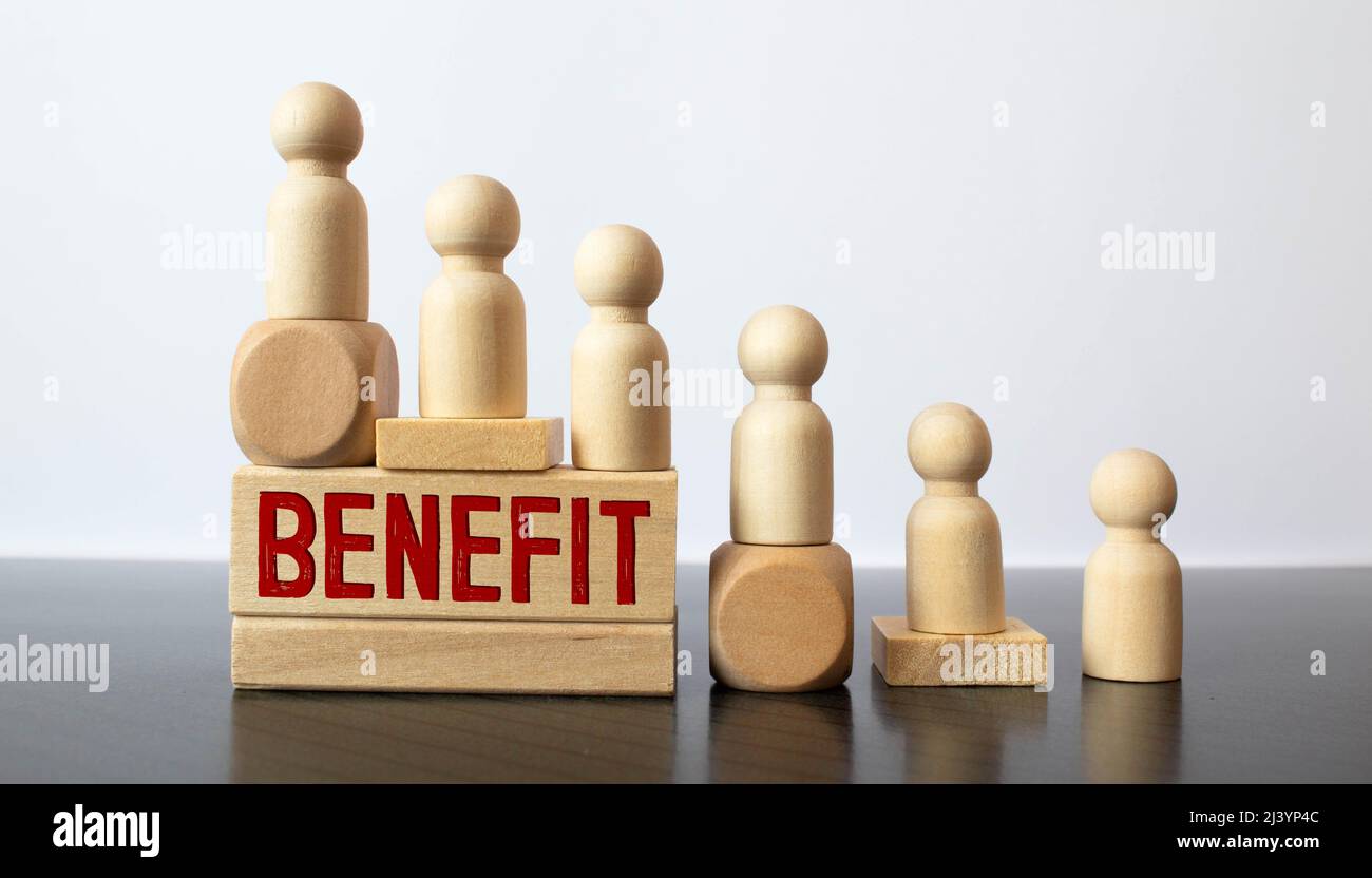 Benefits concept. Megaphone and text on a white background Stock Photo ...