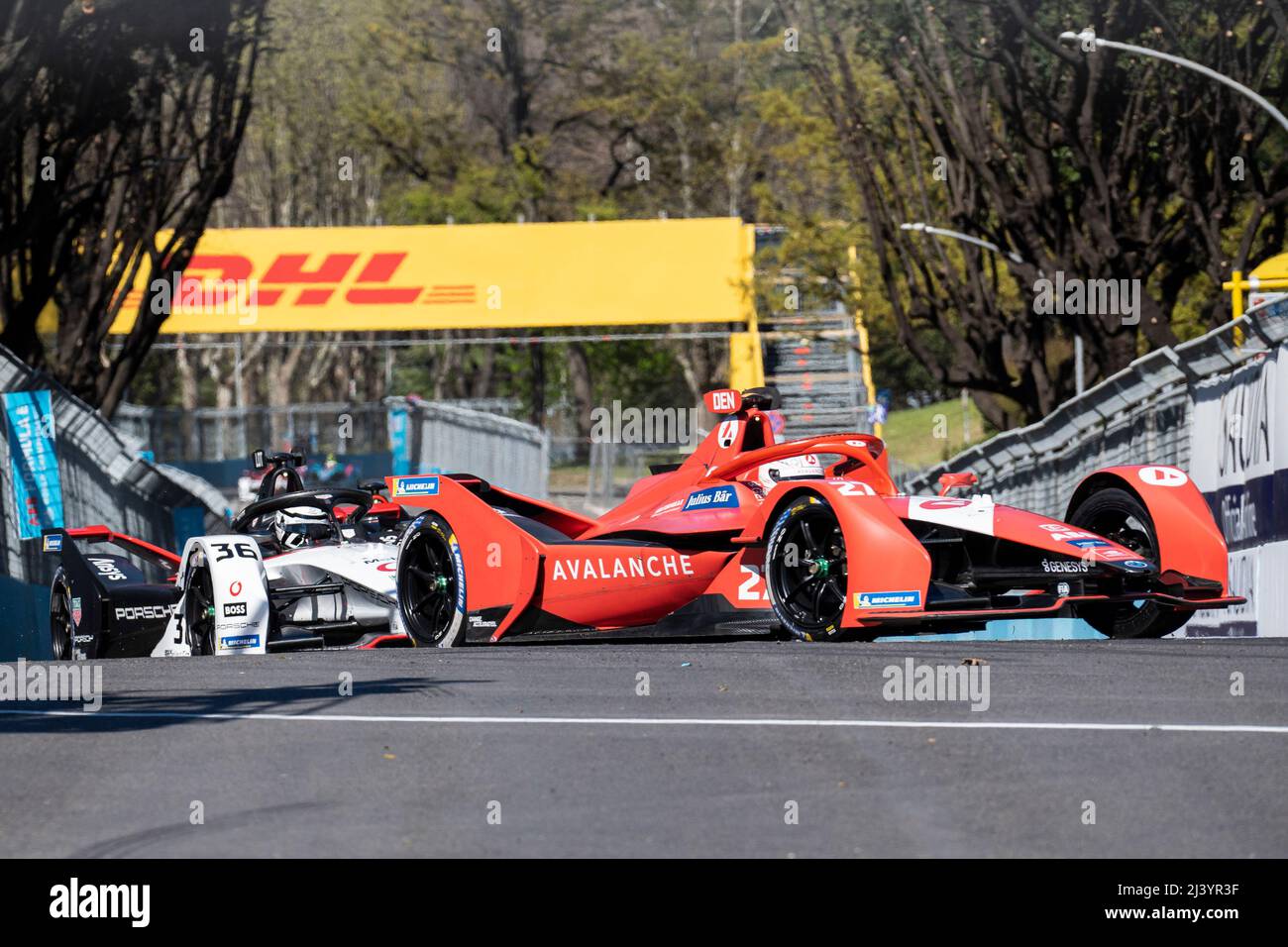Rome, Italy. 10th Apr, 2022. André Lotterer and Jake Dennis compete ...