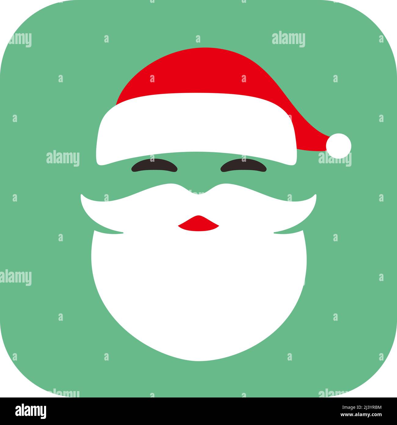 Merry Christmas concept with Christmas hat and Santa white beard Stock ...