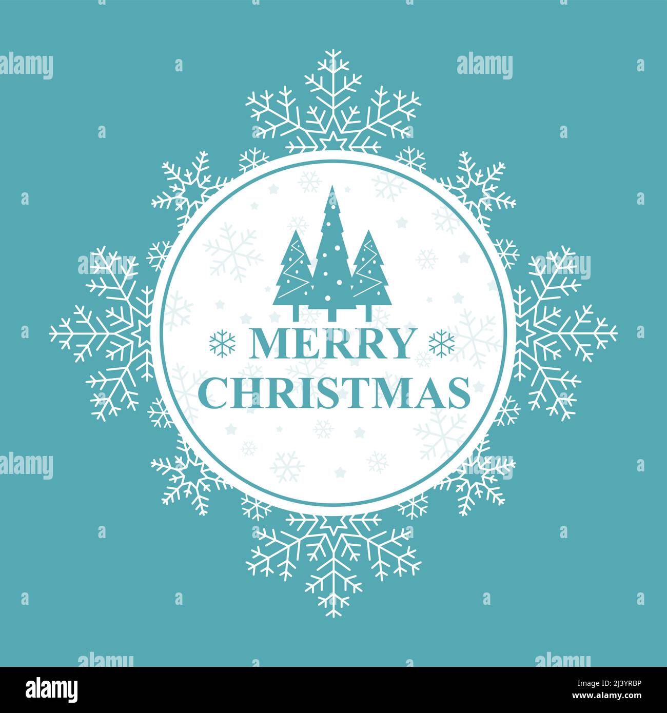 Christmas snowflake mirror, vector illustration background Stock Vector ...