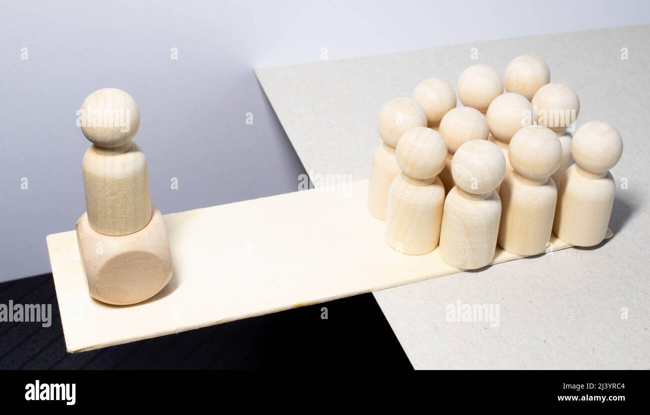 wood building blocks displaying an array of concepts. generic blocks ...