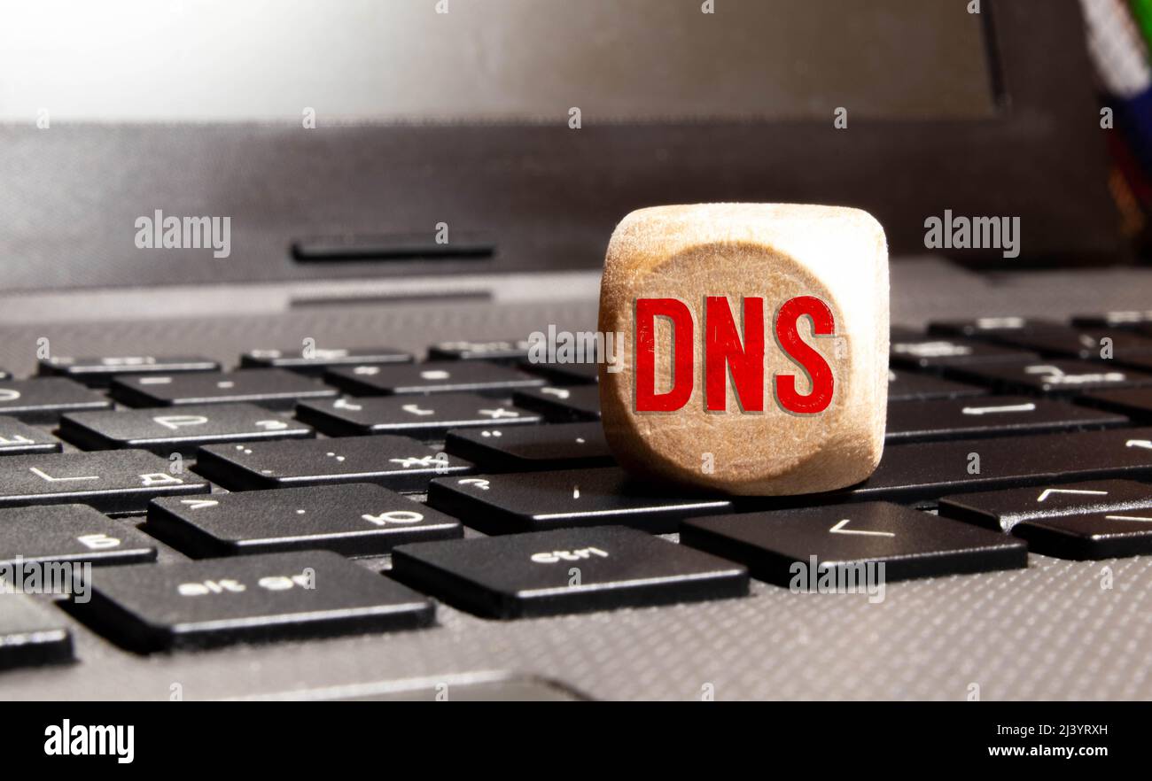 DNS - Acronym Domain Name System concept on cubes Stock Photo - Alamy