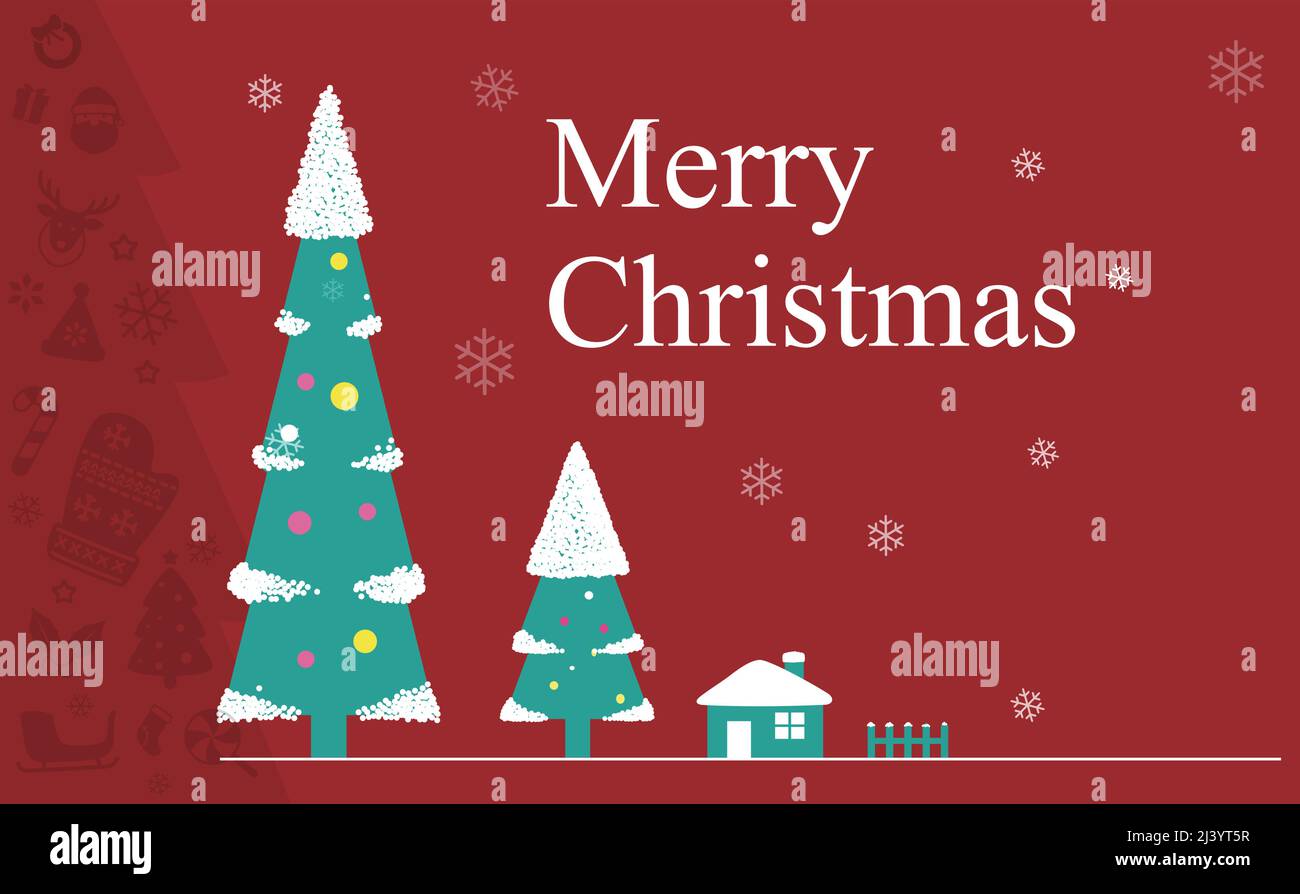 The snow trees Stock Vector Images - Alamy