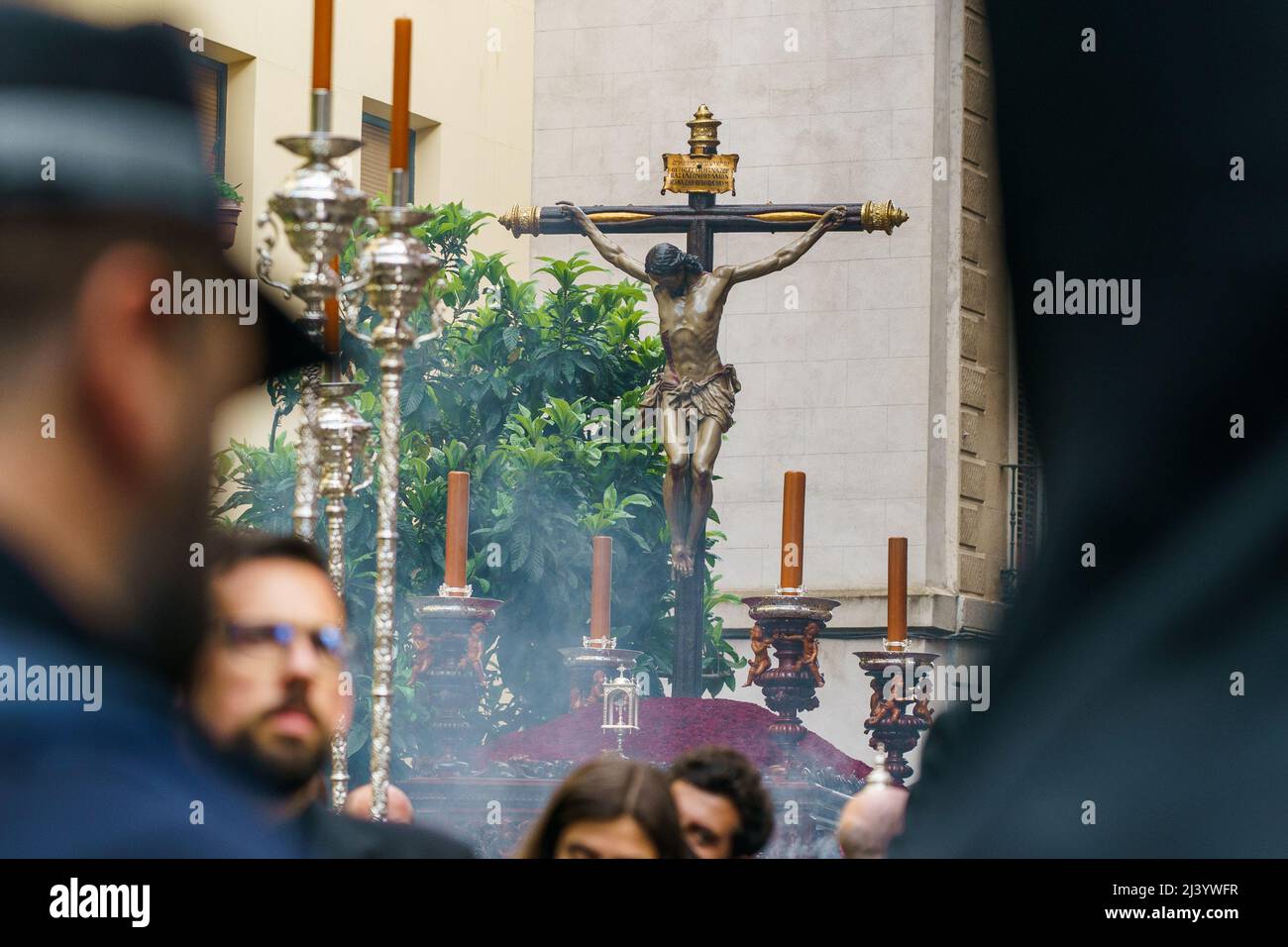 Madrid, Spain. 10th Apr, 2022. Image of Holy Christ of Faith (Cristo de ...