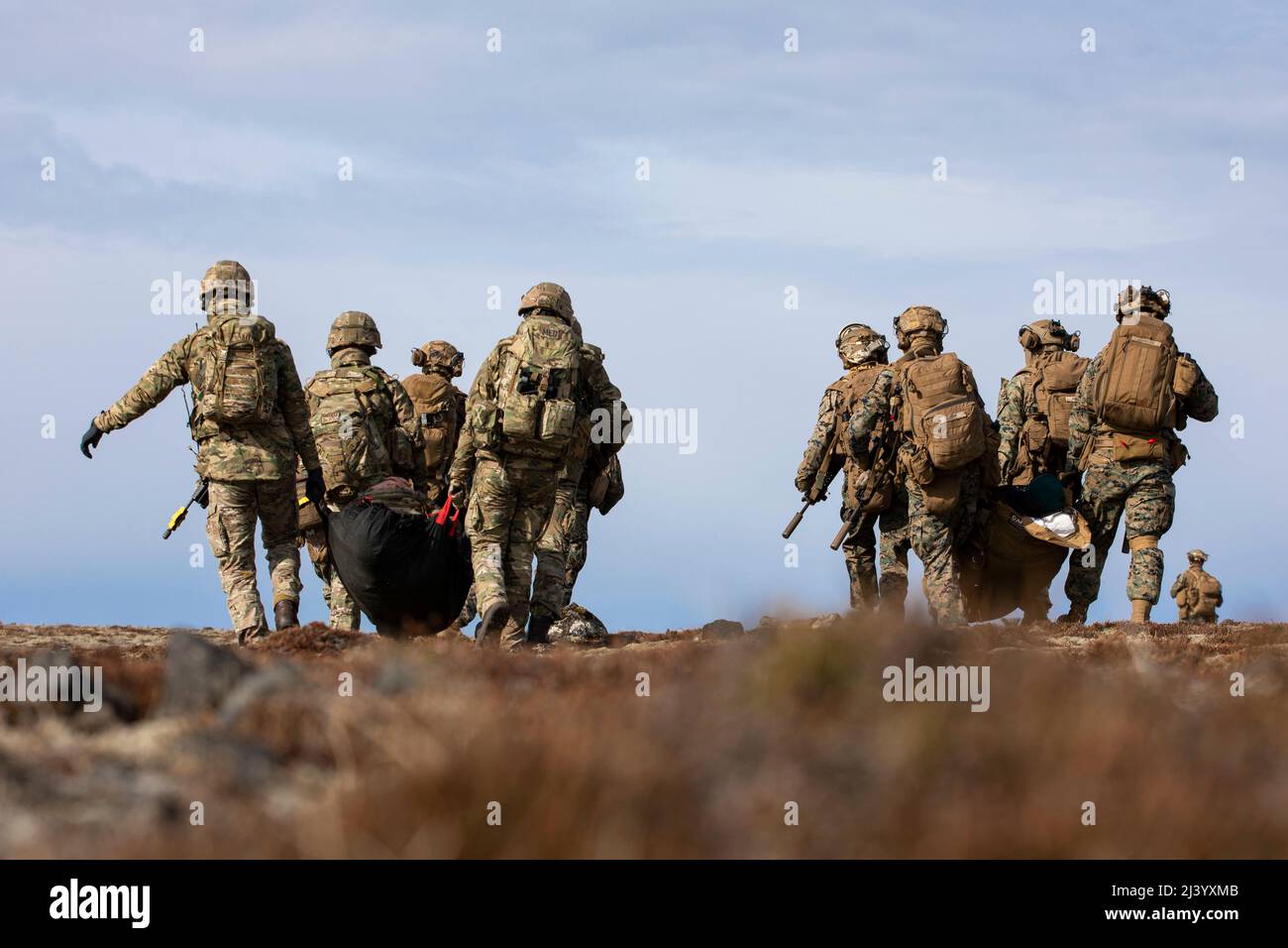 U.S. Marines and Sailors assigned to 22nd Marine Expeditionary Unit and ...