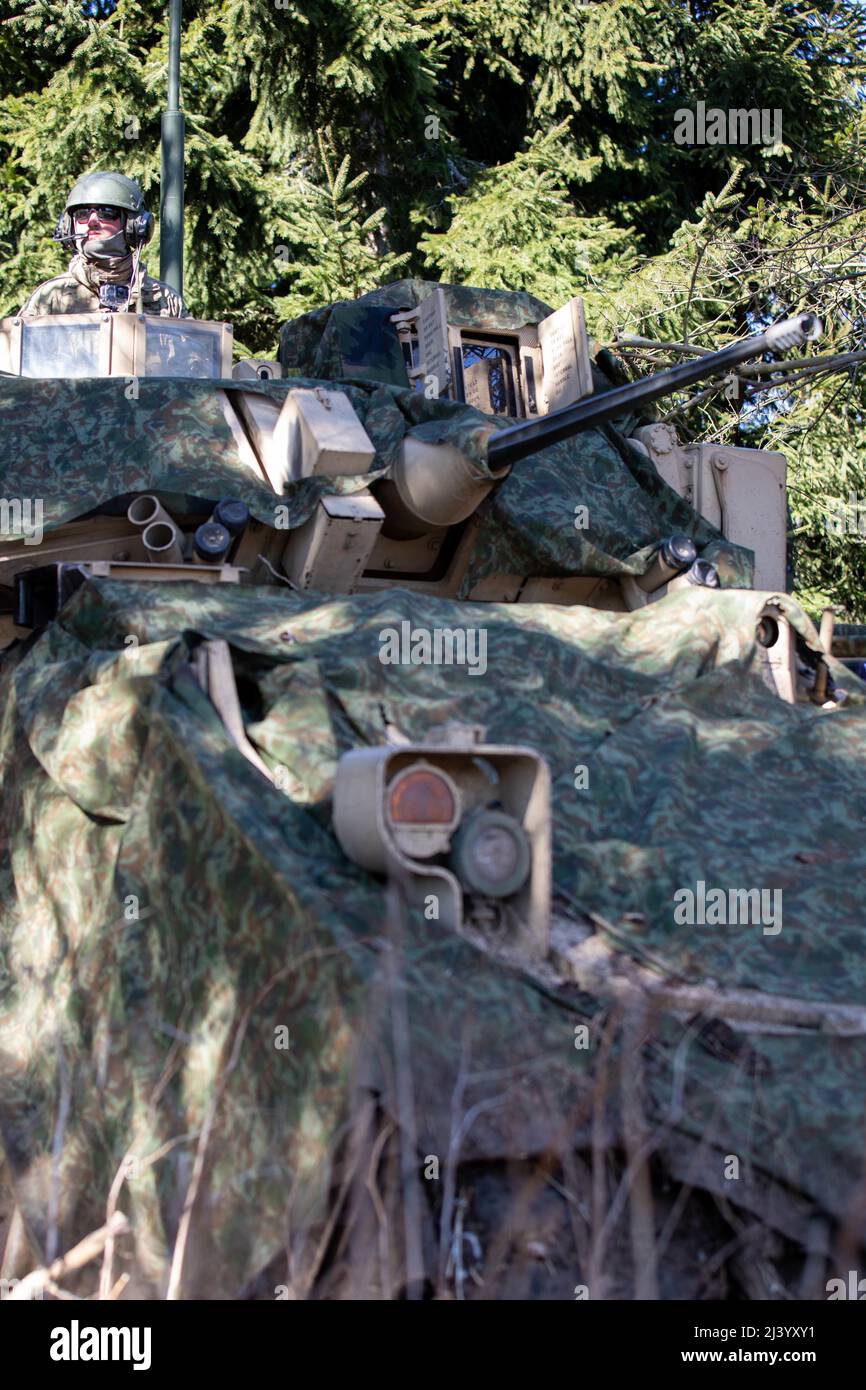 U.S. Army Bradley Fighting Vehicle, assigned to 2nd Battalion, 34th ...
