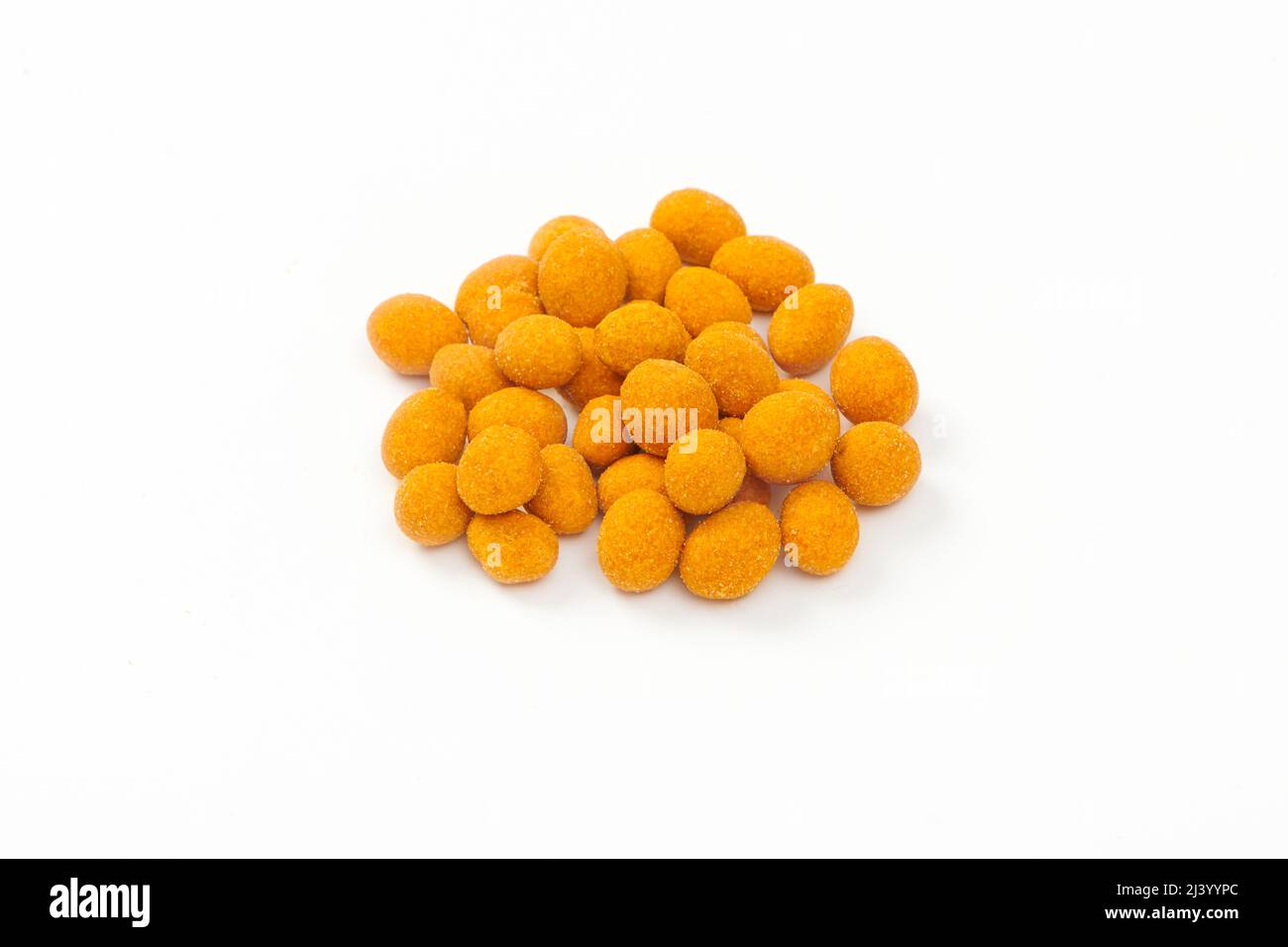 Fried Crispy Chilli Peanuts with Sea Salt and Pepper Isolated on a ...