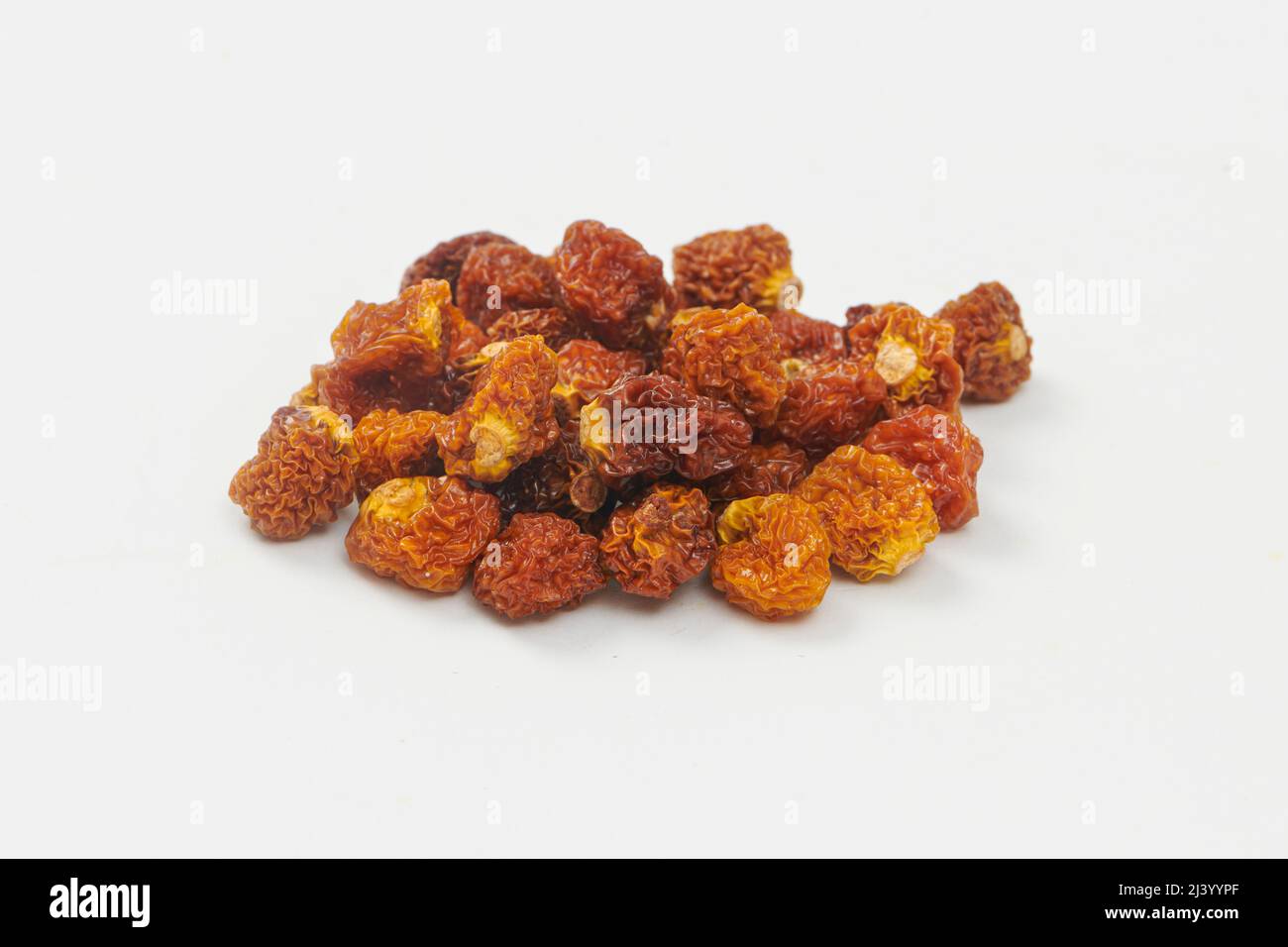 Dried Cape Gooseberries, Golden Berries Isolated on a White Background ...