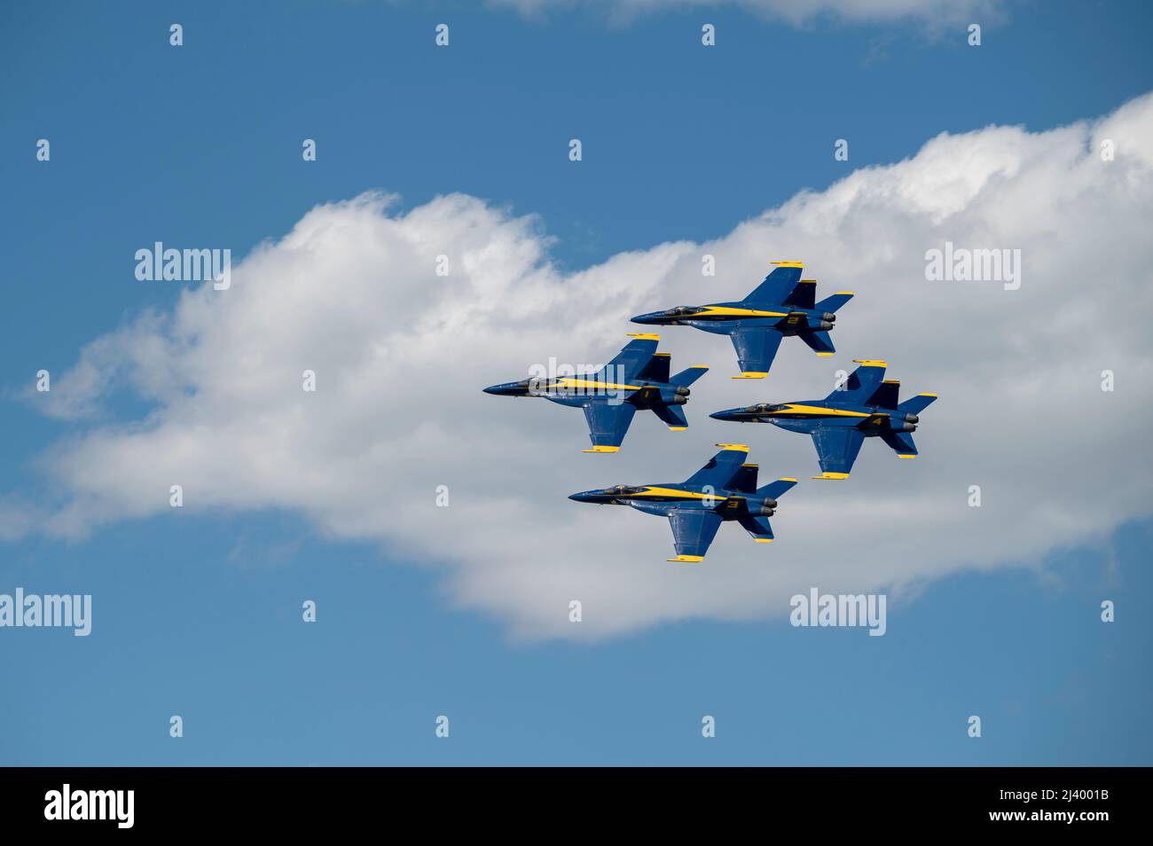 The U.S. Navy Flight Demonstration Squadron, the Blue Angels, perform ...
