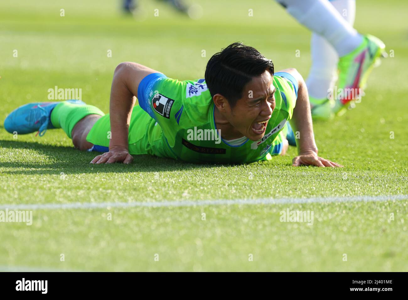 Kanagawa, Japan. 10th Apr, 2022. Naoki Yamada (Bellmare) Football ...