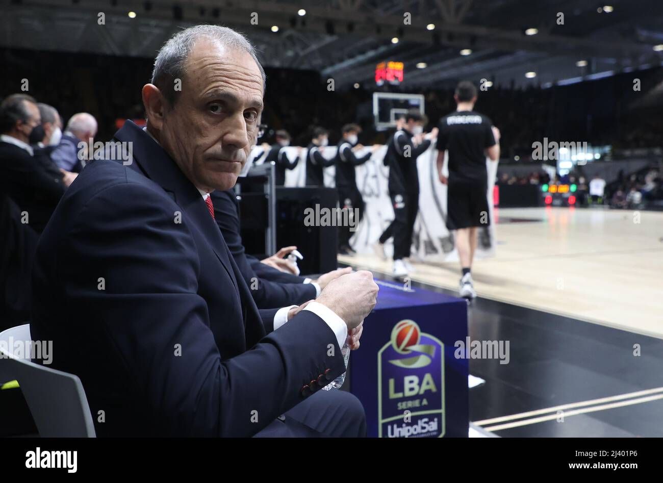 Ettore Messina (head coach of Armani Exchange Milano) during the series ...