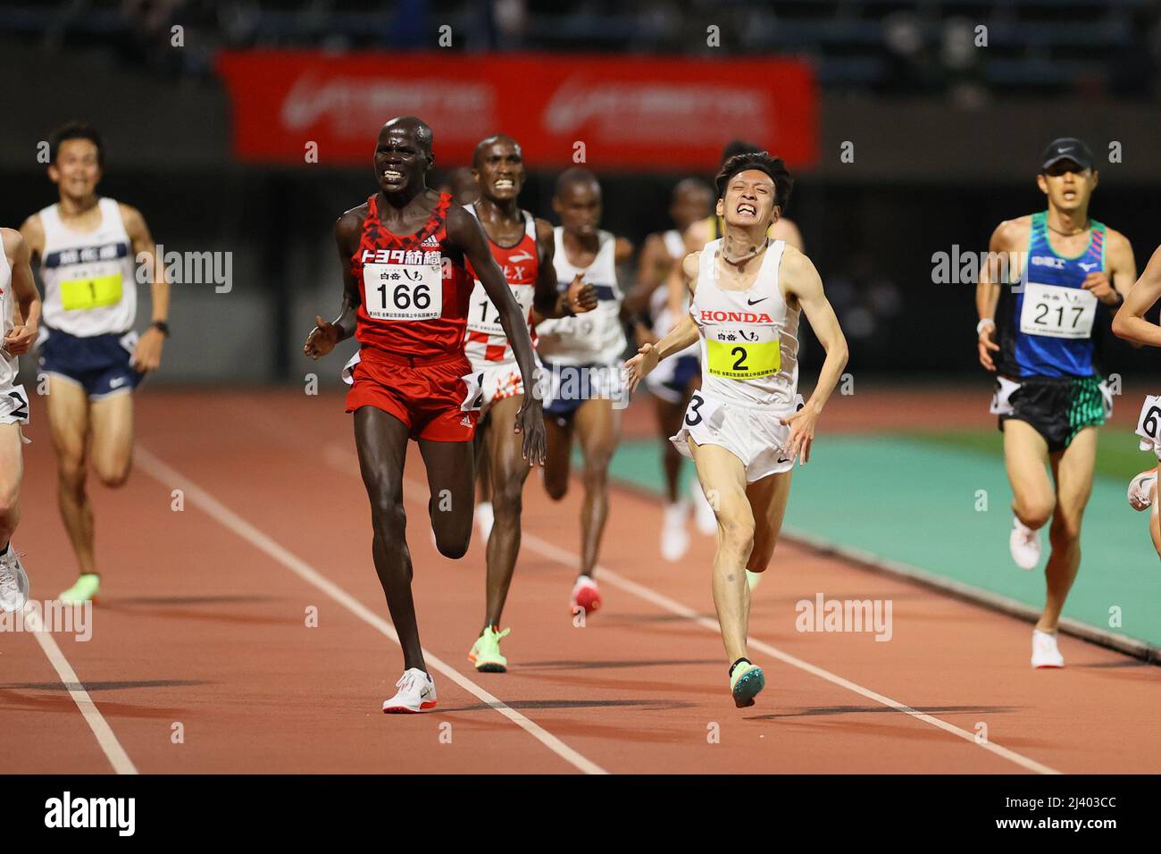Kumamoto, Japan. 9th Apr, 2022. (L - R), Tatsuhiko Ito Athletics : The 30th Kanaguri Memorial ...