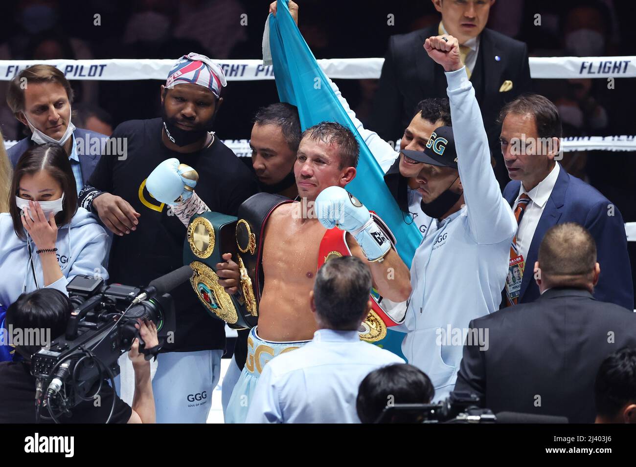 Saitama Super Arena, Saitama, Japan. 9th Apr, 2022. Gennady Golovkin ...