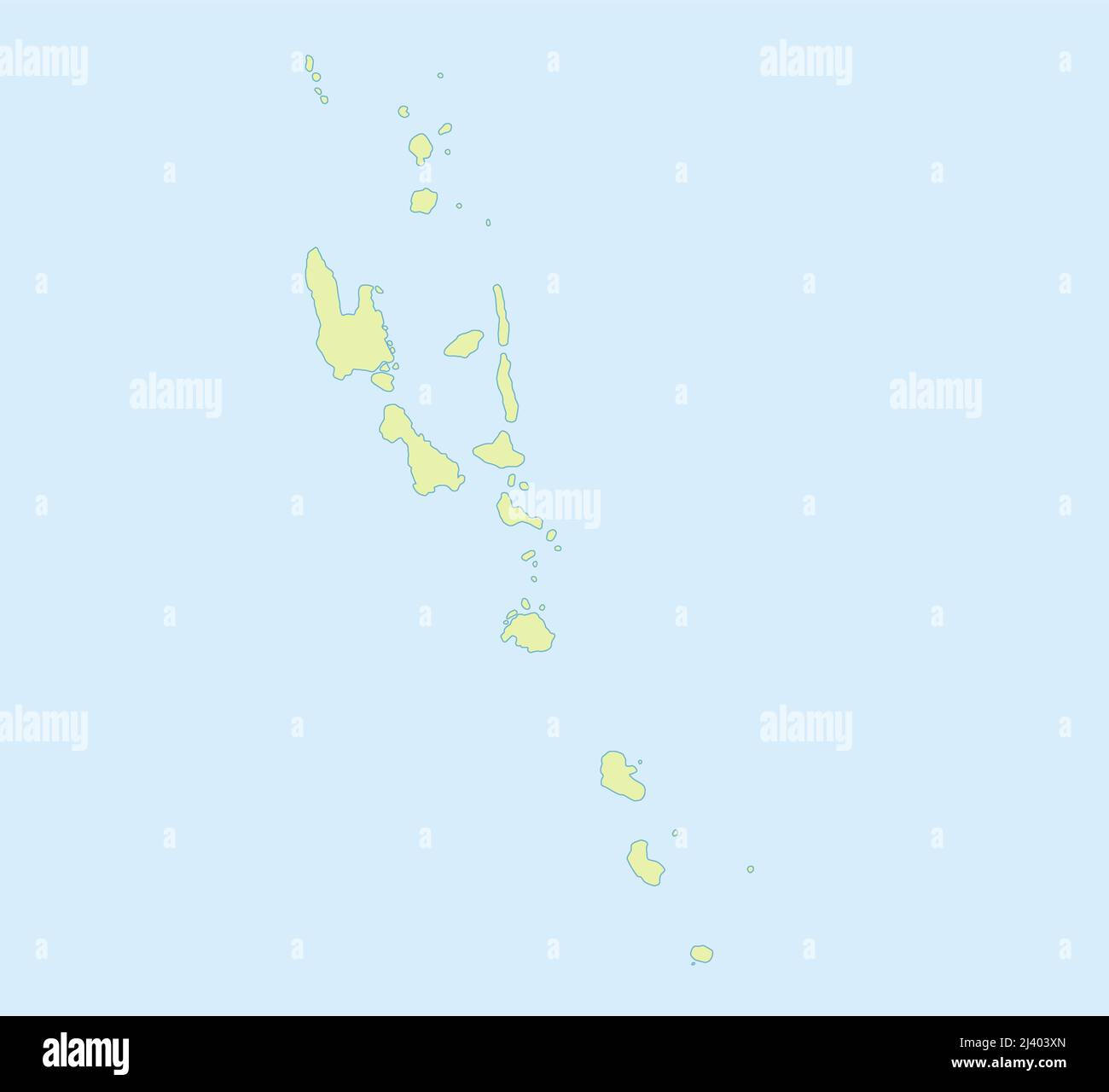 Vanuatu map detailed, classic maps design, blank Stock Photo - Alamy