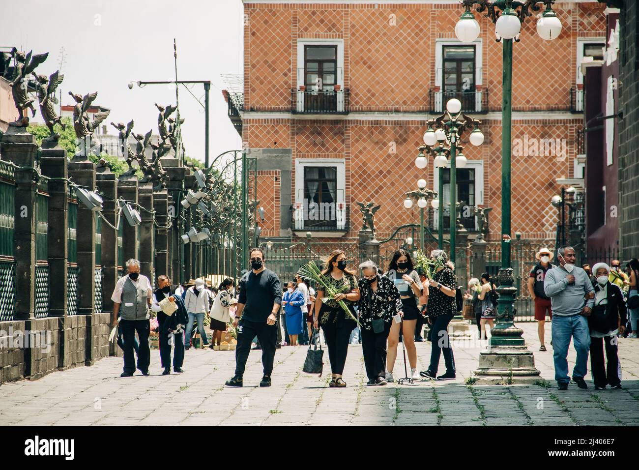 Catholics go to church to bless their palms on Palm Sunday Stock Photo ...