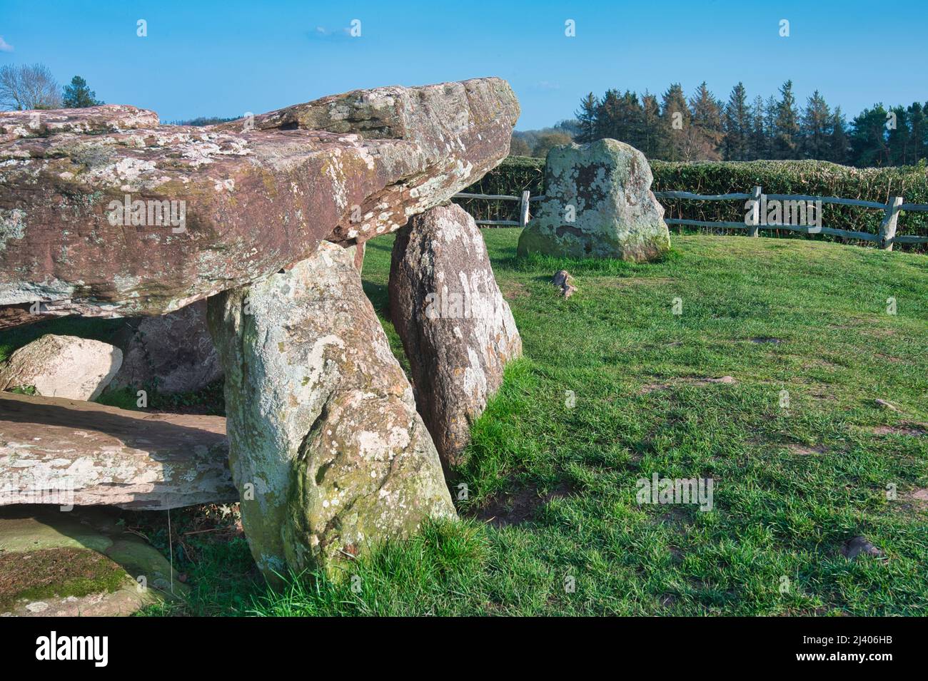 Large stones of the inner burial chamber,5000 years old.Close to Welsh ...