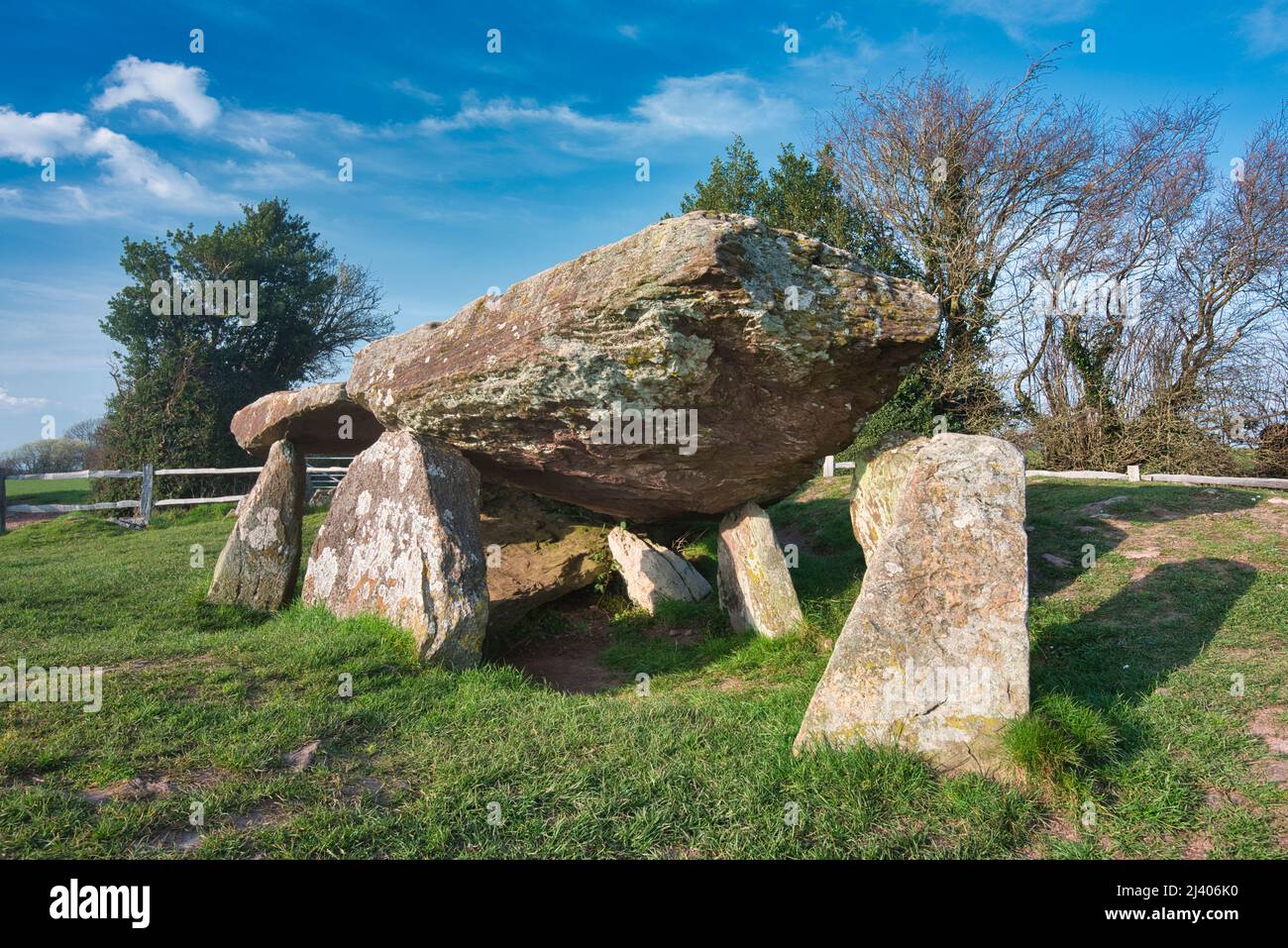Large stones of the inner burial chamber,5000 years old.Close to Welsh ...