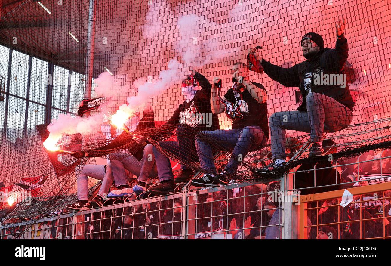 Bayer 04 leverkusen pyro hi-res stock photography and images - Alamy
