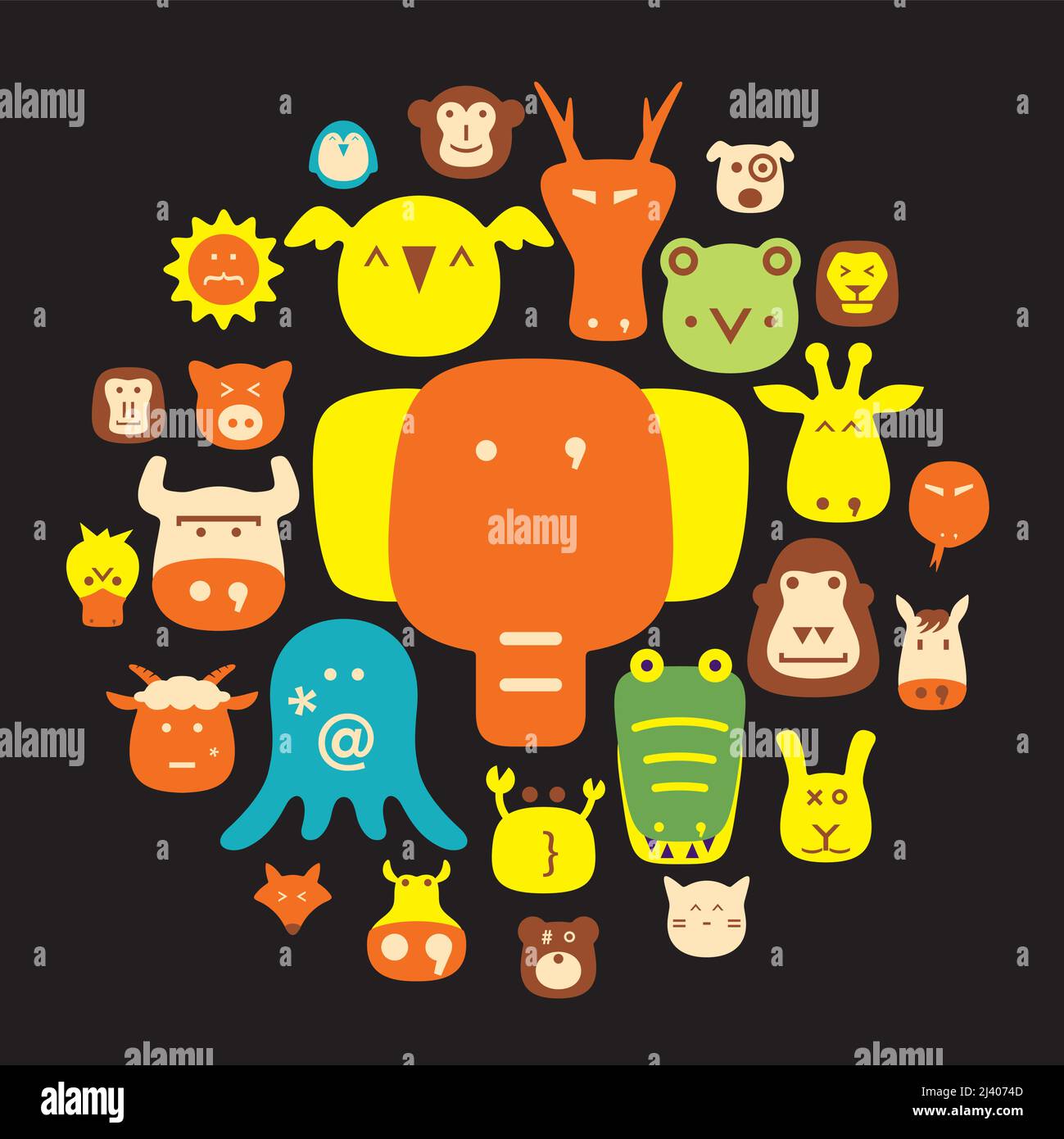 Frog cartoon colored animal Stock Vector Images - Alamy