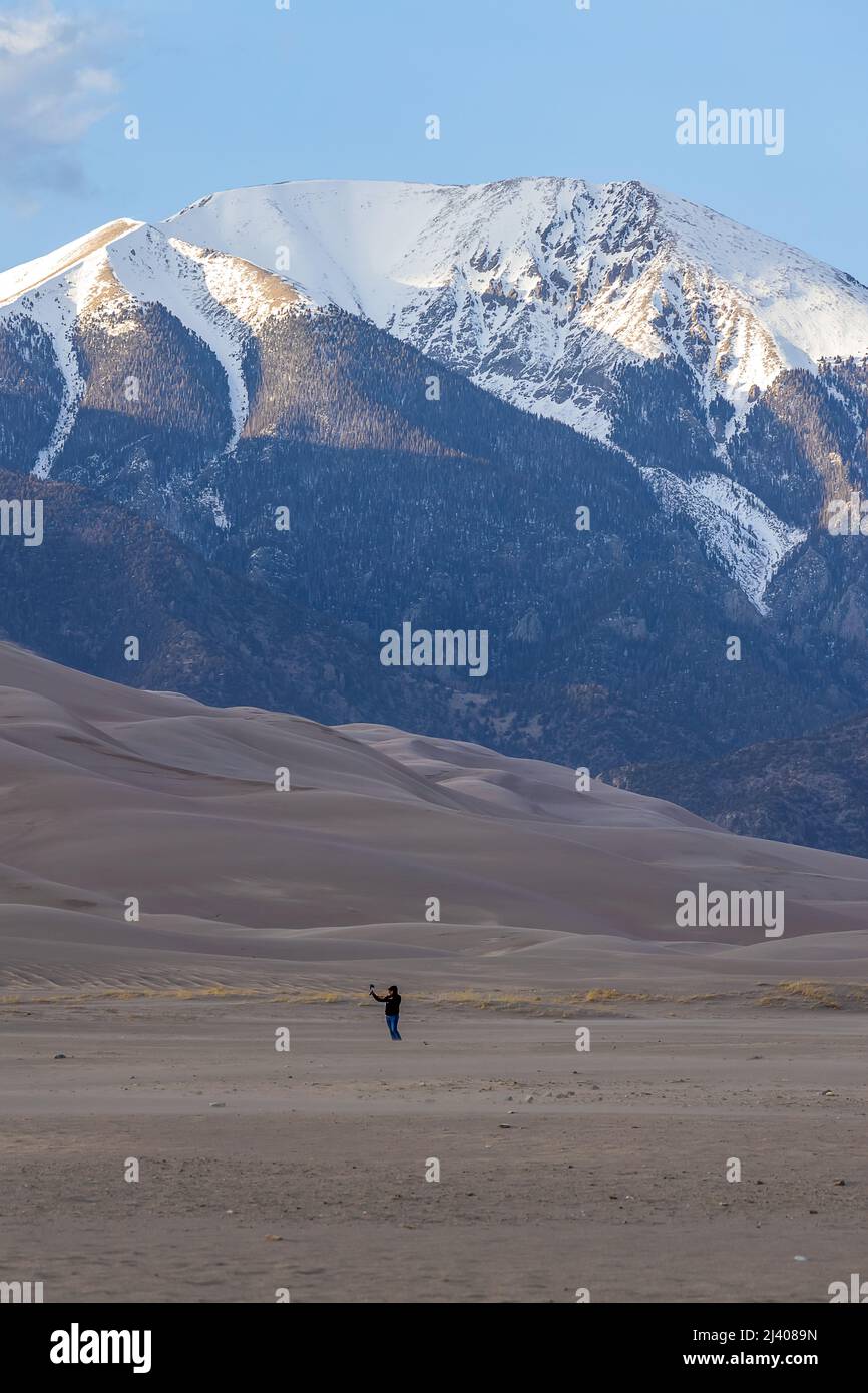 Great Sand Dunes National Park and Preserve in Colorado Stock Photo - Alamy
